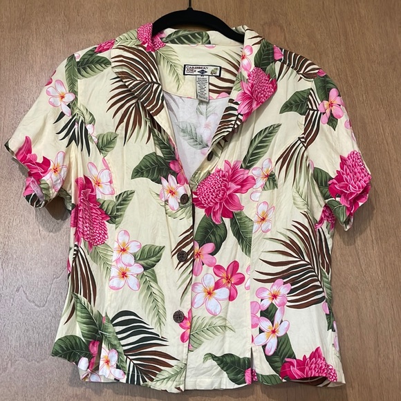 Caribbean Joe | Tops | Vintage Caribbean Joe Button Up Size Ps | Poshmark